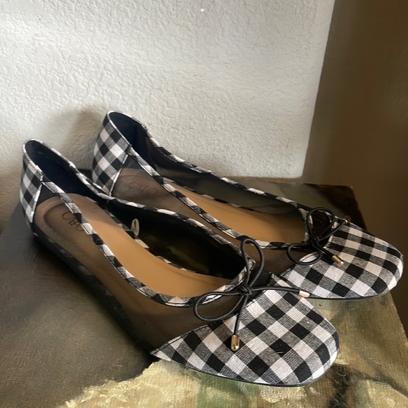 Cato | Shoes | New Cato Flats In Houndstooth Cute With Black Dress Or ...